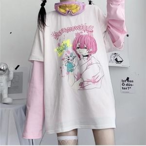Tops | Nwt Large Oversized Anime Long Sleeve Shirt | Poshmark